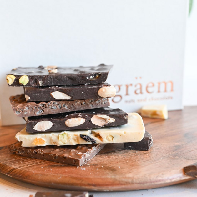 Chocolate Bark Assortment – Gräem Nuts and Chocolate
